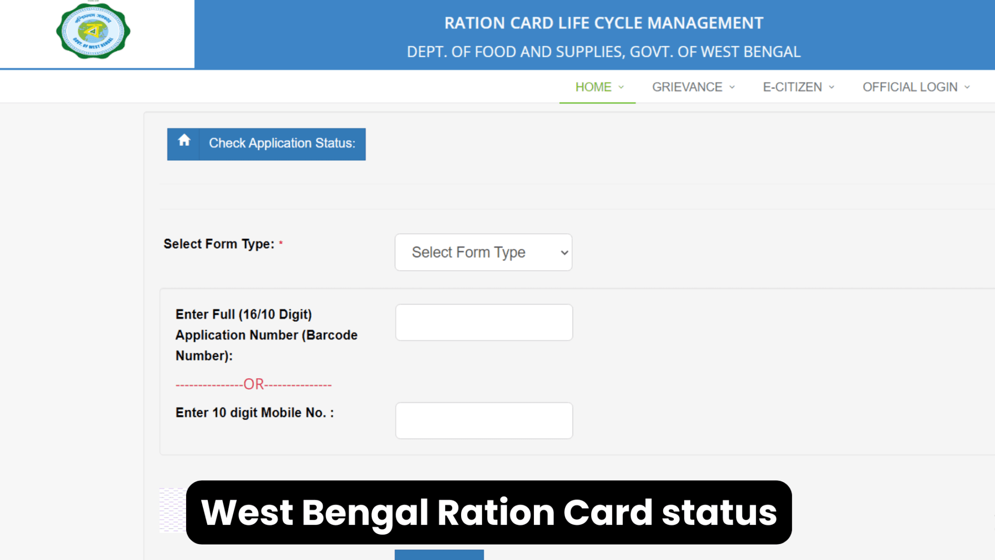 West Bengal Ration Card status 2024-25: Check WB Ration Card status online