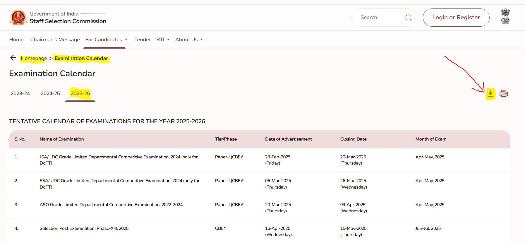 SSC Exam Calendar 2025-2026 [Check Now]: Key Dates for SSC CGL, MTS ...