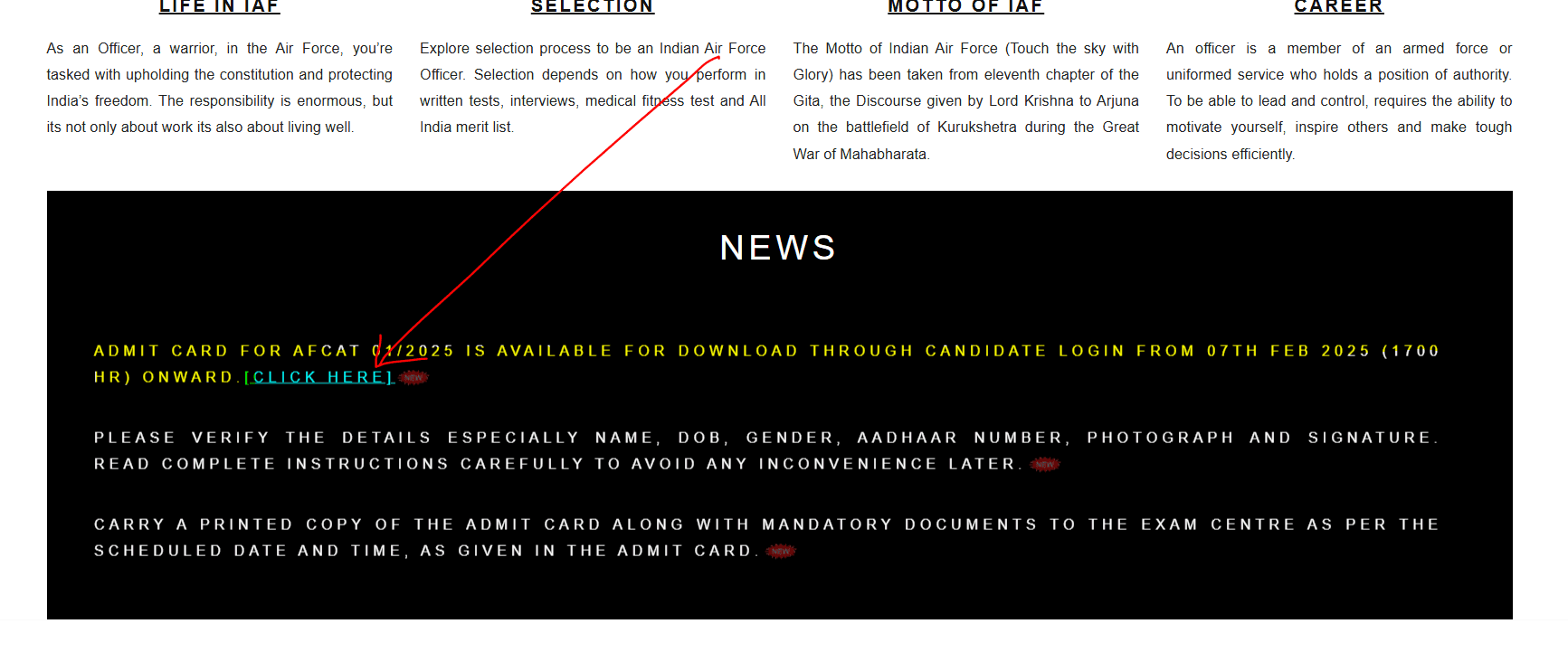 AFCAT 1 Admit Card 2025 [AFCAT- 01/2025]: Download Admit Card for 336 ...