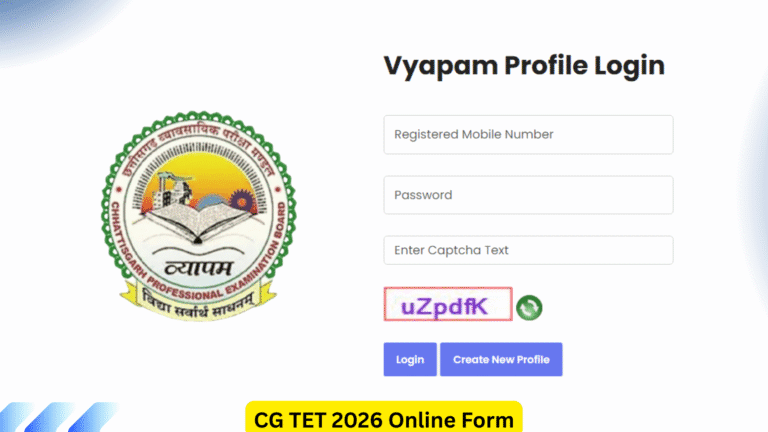 CG TET 2026 Online Form: Apply Now For Chhattisgarh Teacher Eligibility ...
