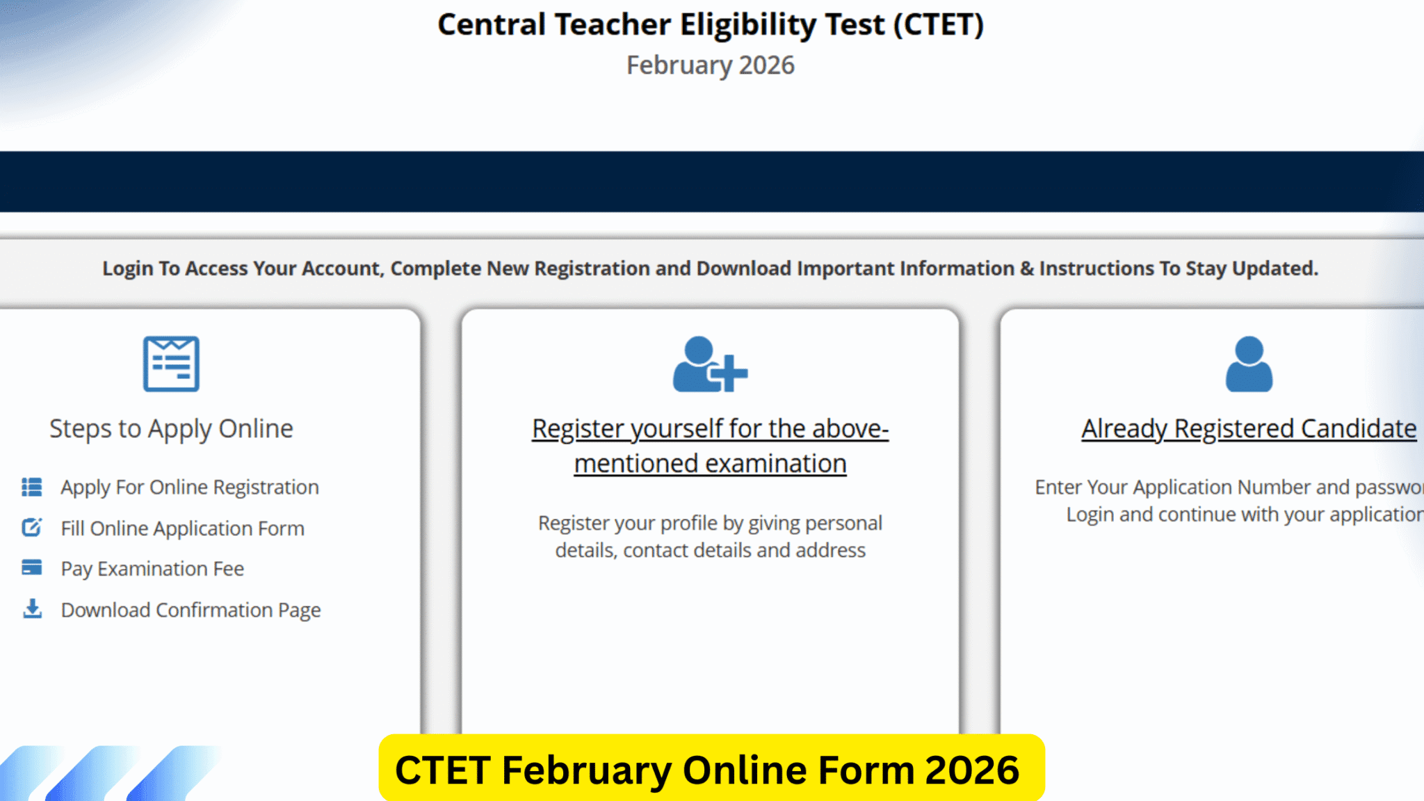 CTET February Online Form 2026 [Apply Now]: Check Now Eligibility, Exam ...