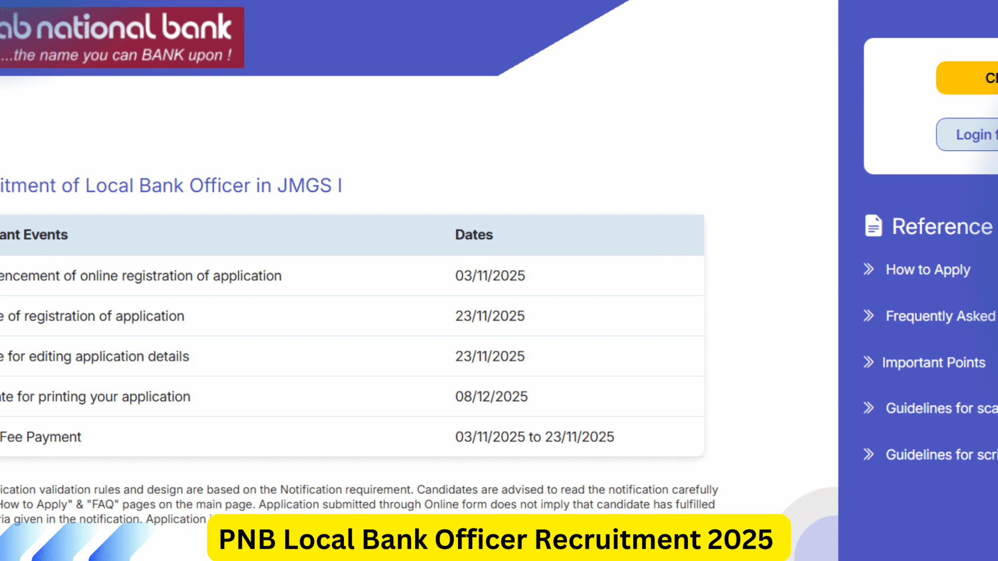 PNB Local Bank Officer Recruitment 2025: Apply Online Now for PNB LBO ...
