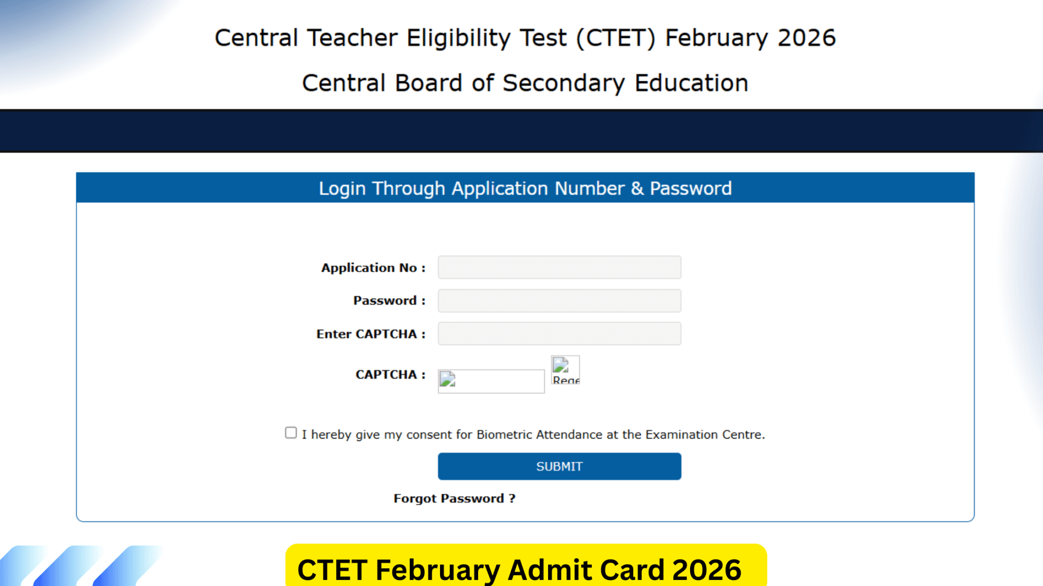 CTET February Admit Card 2026 [OUT]: Download CTET Hall Ticket @ctet.nic.in